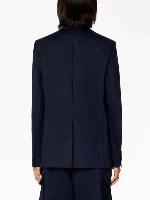 AMI Paris Single-breasted Cotton Blazer