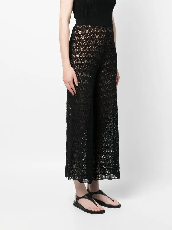 Liu Jo Open-knit Flared Trousers