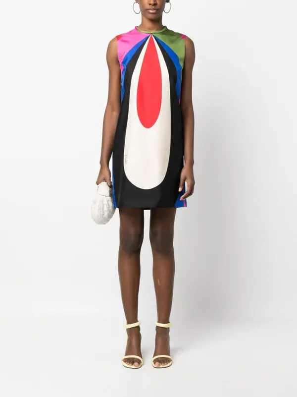 Emilio Pucci Goccia-print Silk Minidress