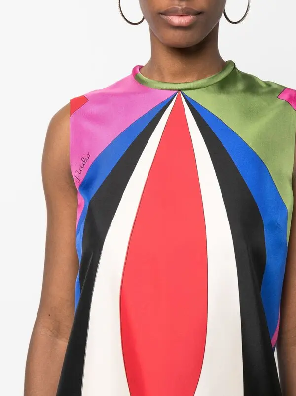 Emilio Pucci Goccia-print Silk Minidress