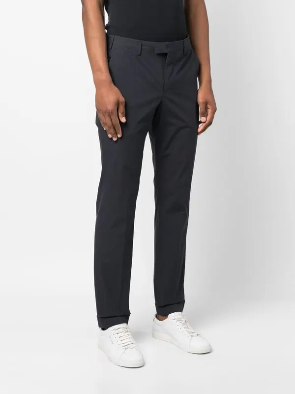 PT TORINO Straight-leg Tailored Trousers - Black