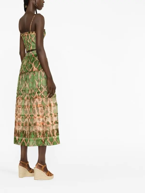 Ulla Johnson Dimitria Tiered Midi Skirt
