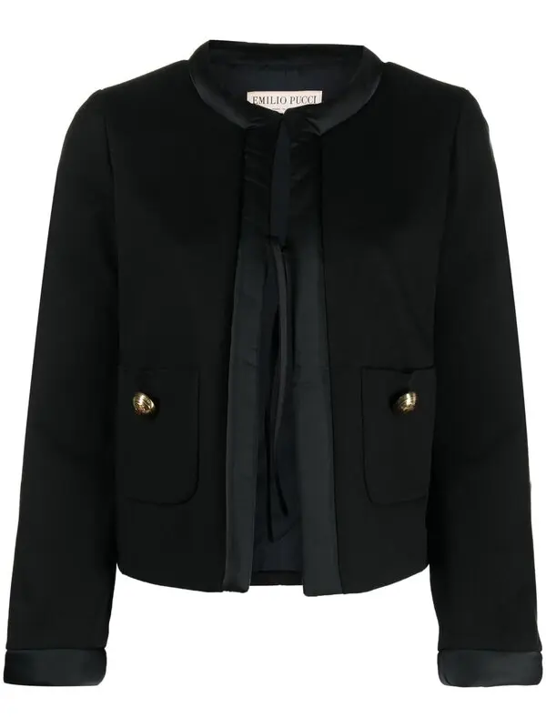 Emilio Pucci Bow-fastening Cropped Jacket