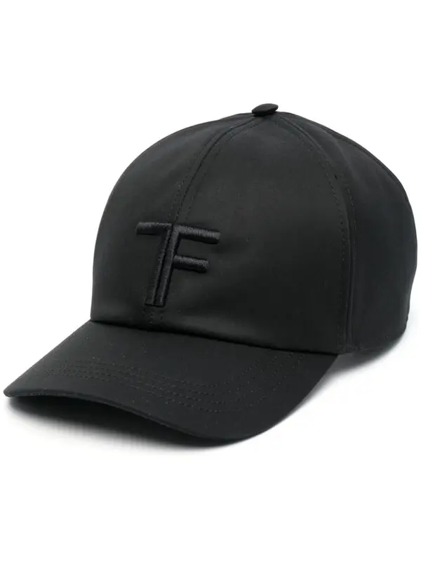 TOM FORD Embroidered-logo Cotton Cap - Black