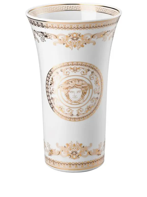 Versace Medusa Gala Vase - White