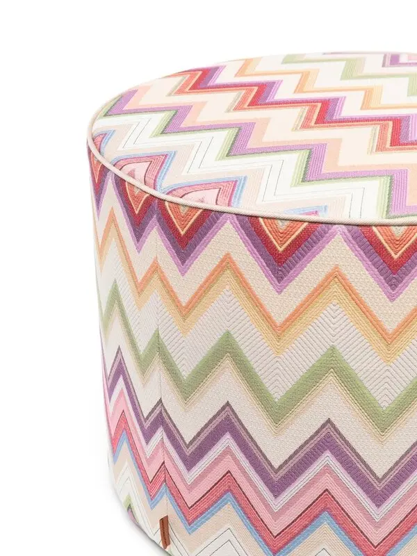 Missoni Zigzag-pattern Foot Stool