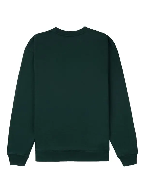 SPORTY & RICH Connecticut Crest Cotton Sweatshirt - Green