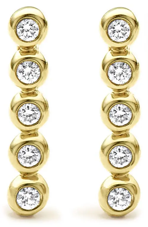 Lagos Ksl Diamond Bar Stud Earrings - Gold Diamond