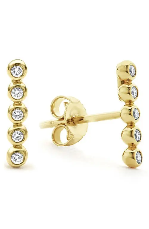 Lagos Diamond Bar Stud Earrings