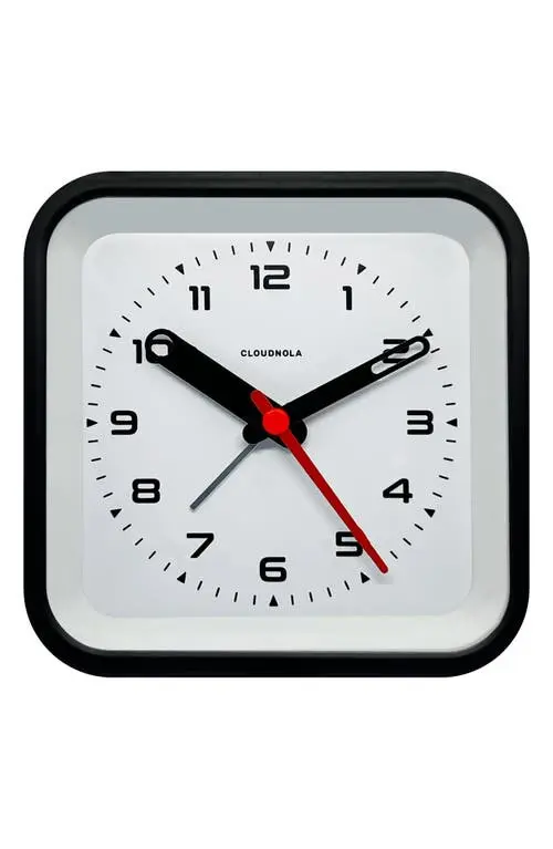 CLOUDNOLA Railway Alarm Clock - Black