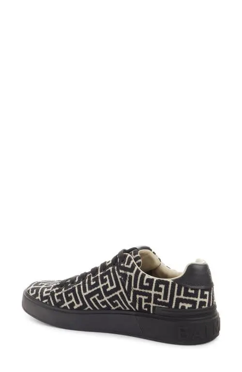 Balmain B-court Monogram Low-top Sneakers