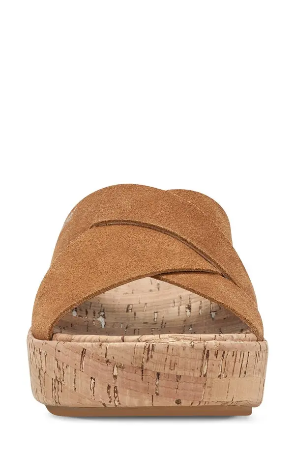 EARTH® Scout Platform Slide Sandal - Dark Natural