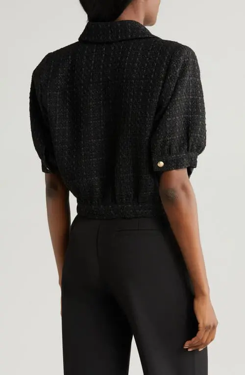 L'Agence Cove Tweed Crop Jacket