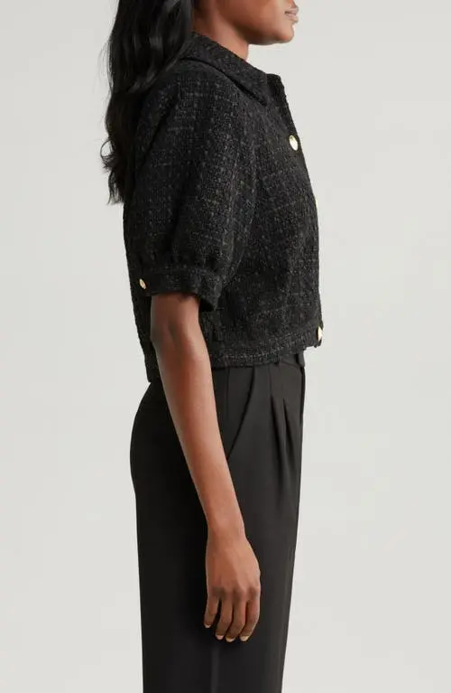 L'Agence Cove Tweed Crop Jacket