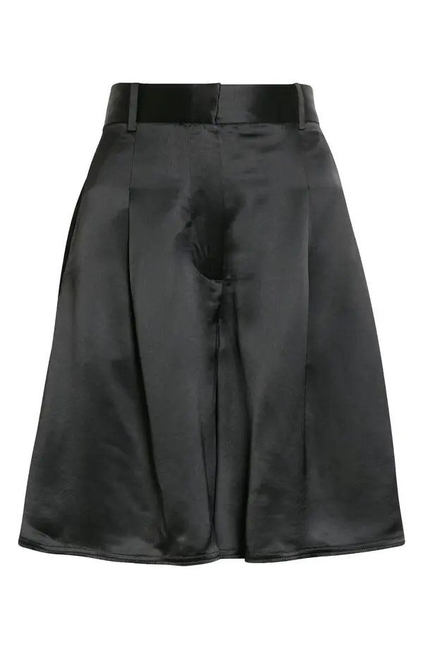 BY MALENE BIRGER Povilla Pleated Satin Shorts