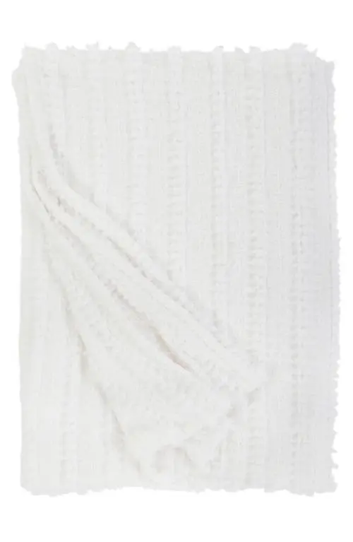 POM POM AT HOME Camille Oversize Cotton Throw Blanket - Winter White