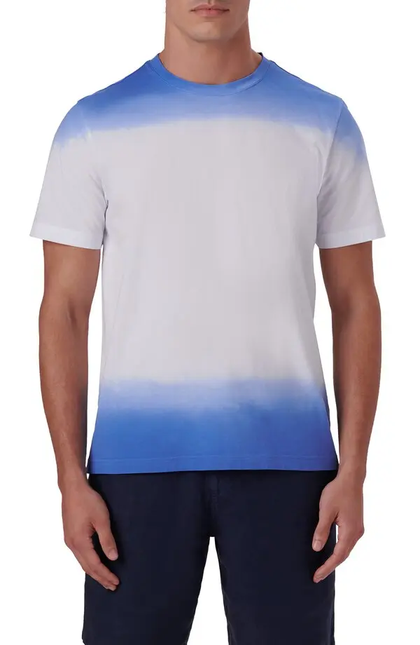 Bugatchi Dip Dye Crewneck T-shirt