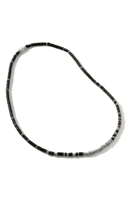 John Hardy Heishi Onyx Beaded Necklace - Black