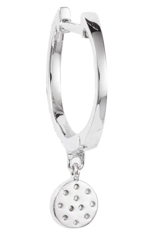 Meira T 14k Gold Diamond Drop Huggie Earrings
