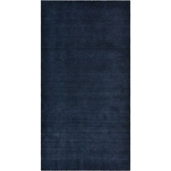 SOLO RUGS Zayn Handmade Wool Blend Area Rug - Blue
