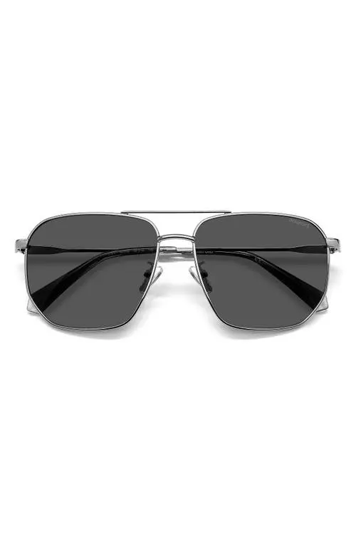POLAROID 59mm Polarized Sunglasses - Dark Ruthen/gray Polar