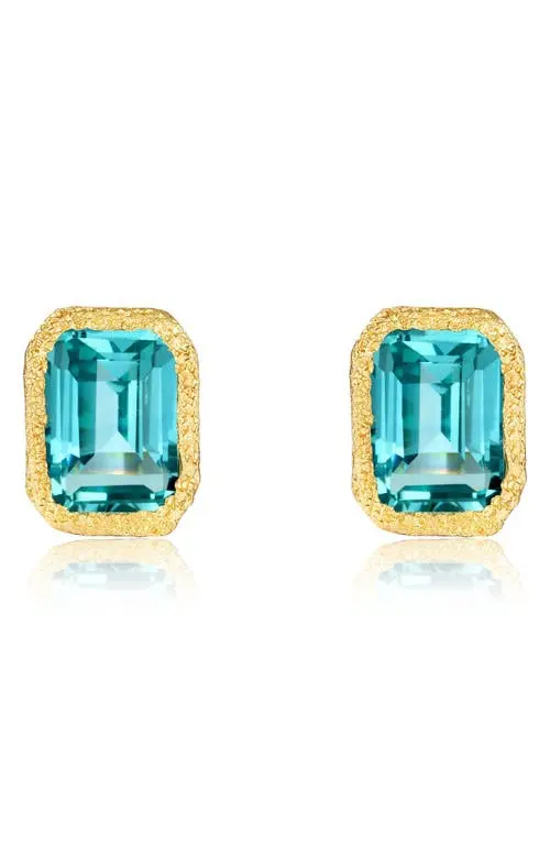 Lafonn Lab Created Sapphire Stud Earrings - Blue