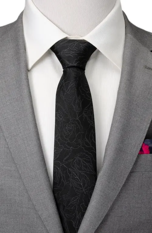CUFFLINKS, INC. Embroidered Neck Tie - Black