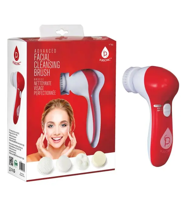 PURSONIC Advanced Facial Cleansing Brush - Red
