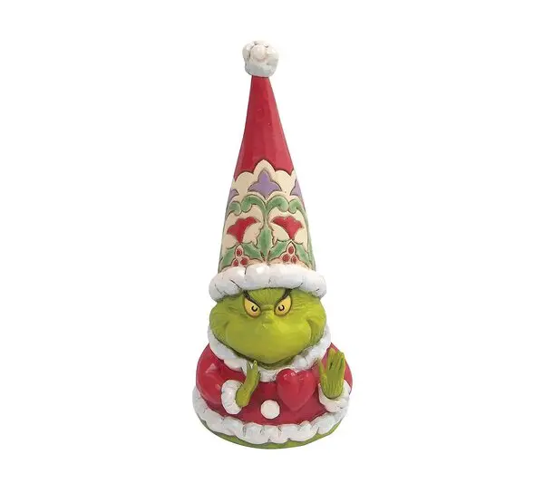 JIM SHORE Enesco Grinch Grinch Gnome With L Arge Heart - One-color