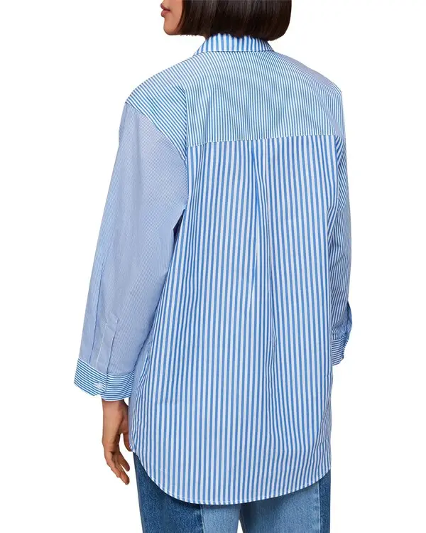 Whistles Millie Striped Oversized Shirt