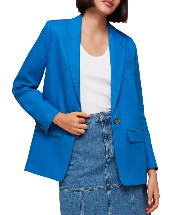 Whistles Lucy Linen Blazer