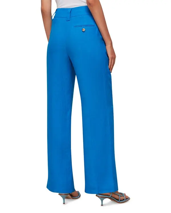 Whistles Leonie Straight Leg Linen Pants