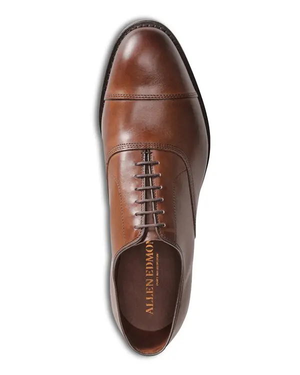 Allen Edmonds Park Avenue Cap-toe Oxford Dress Shoes - Coffee