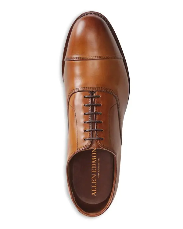 Allen Edmonds Park Avenue Cap-toe Oxford Dress Shoes - Walnut