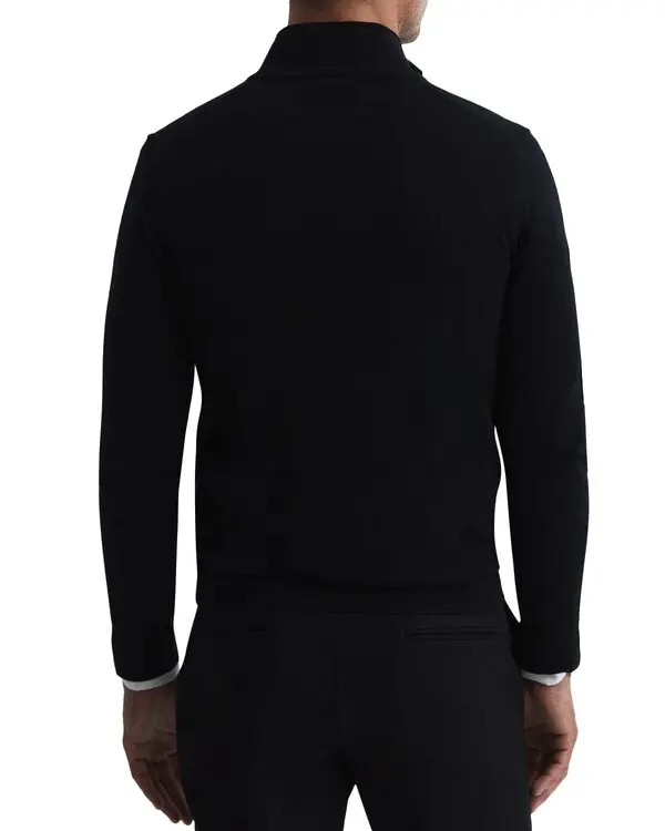 REISS Hampshire Long Sleeve Merino Full Zip Sweater