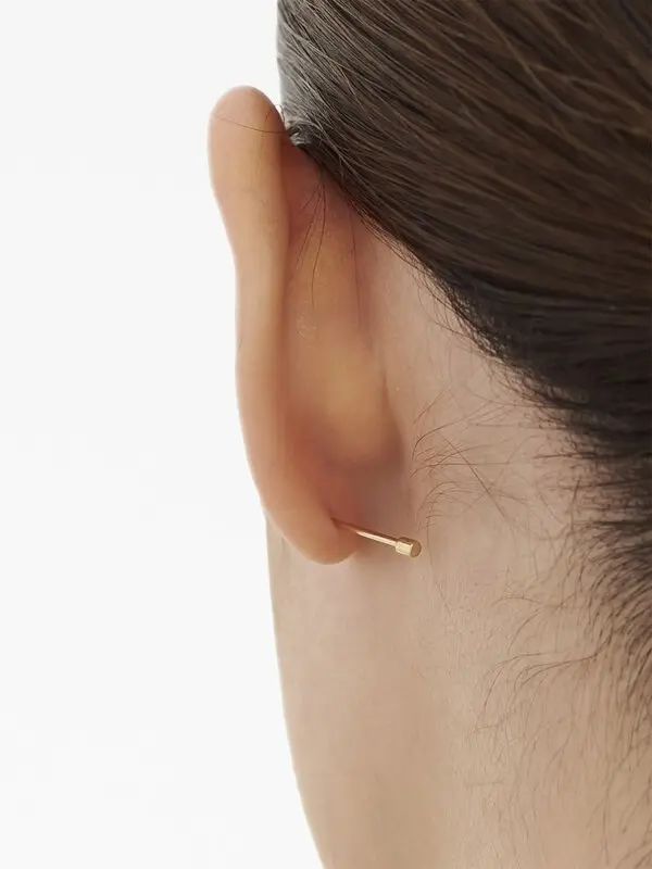 Shihara 18kt Yellow Twist Pin Earring