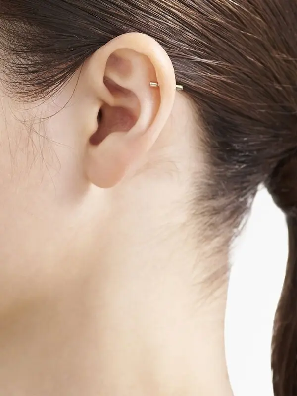 Shihara 18kt Yellow Twist Pin 01 Diamond Earring