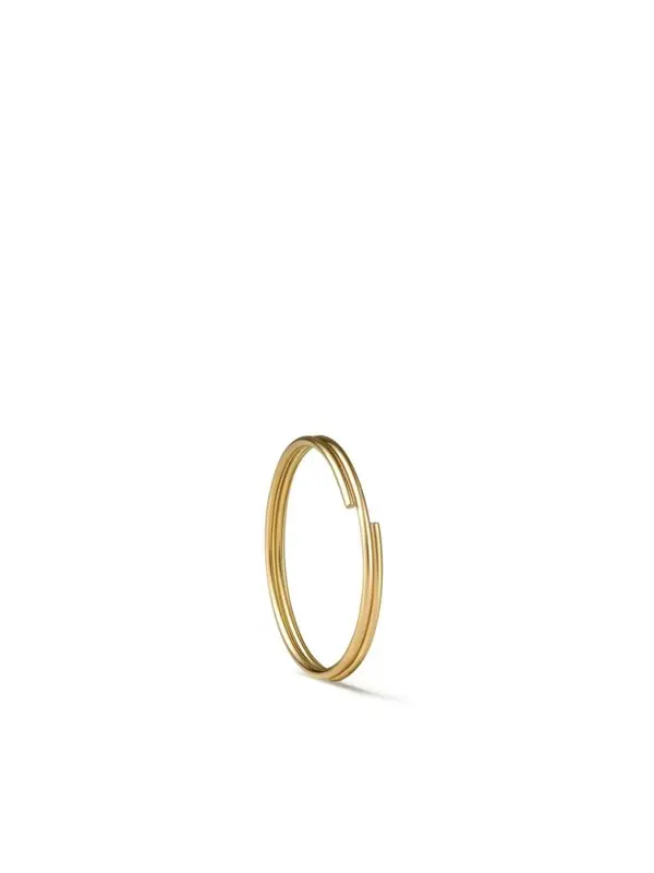 Shihara 18kt Yellow Double Hoop Single Earring - Gold