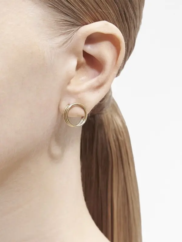 Shihara 18kt Yellow Stack Hoop 01 Earring