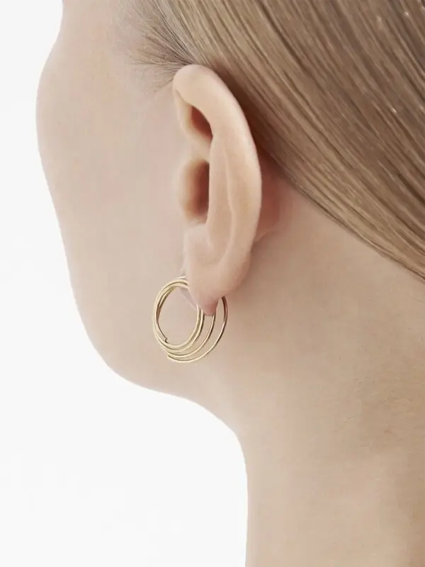 Shihara 18kt Yellow Flat Hoop 01 Earring