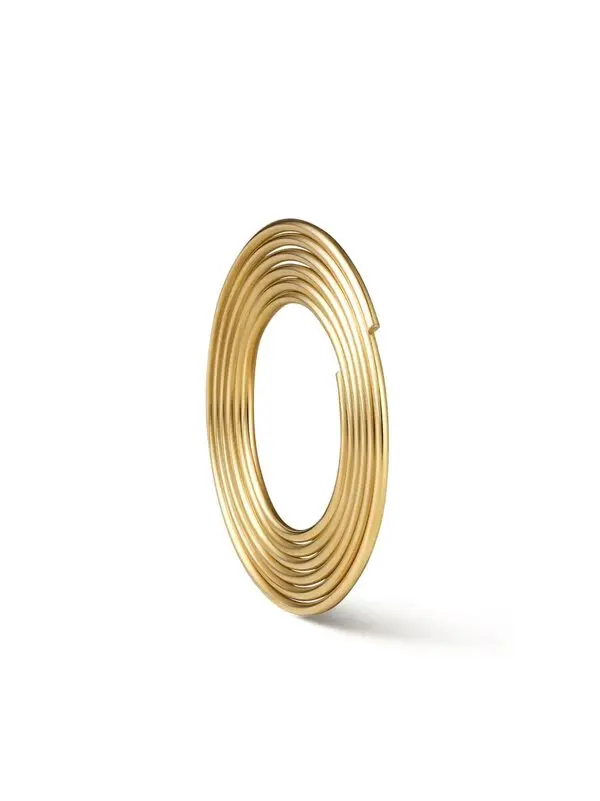 Shihara 18kt Yellow Flat Hoop 02 Earring - Gold