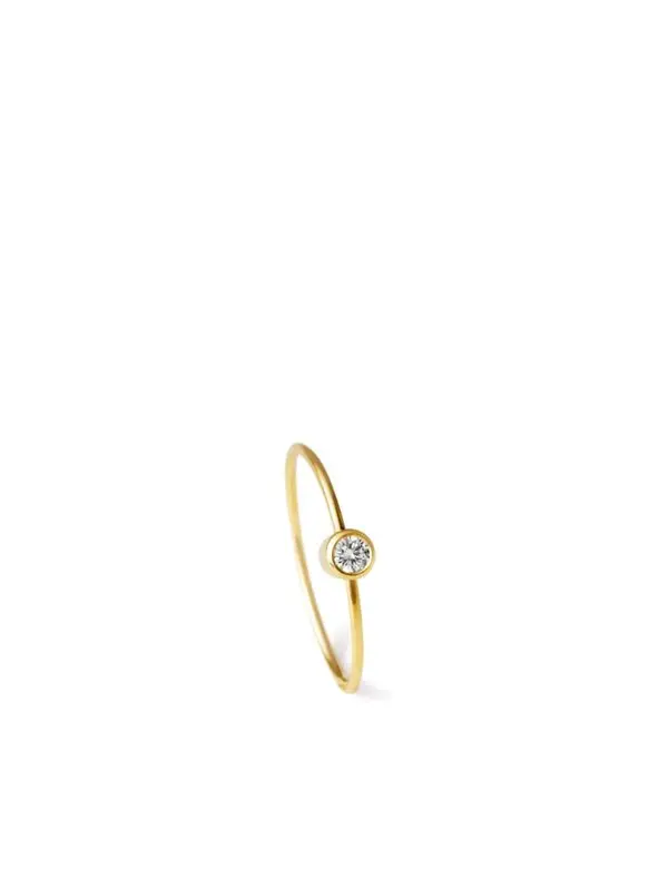 Shihara 18kt Yellow Diamond Single Hoop Earring - Gold