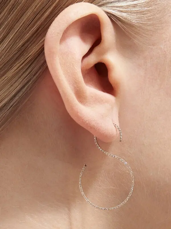 Shihara 18kt Yellow S 03 Diamond Single Earring