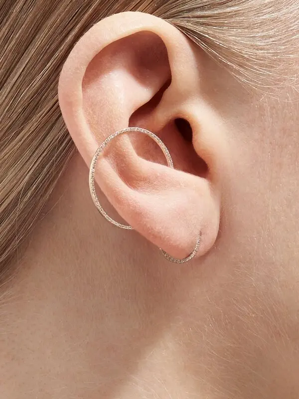 Shihara 18kt Yellow S 03 Diamond Single Earring