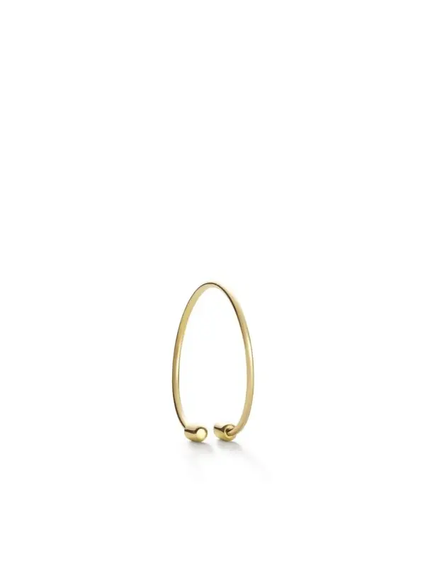 Shihara 18kt Yellow Twist Round 02 Hoop Earring - Gold