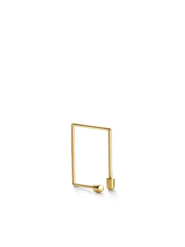 Shihara 18kt Yellow Twist Square 02 Single Earring - Gold