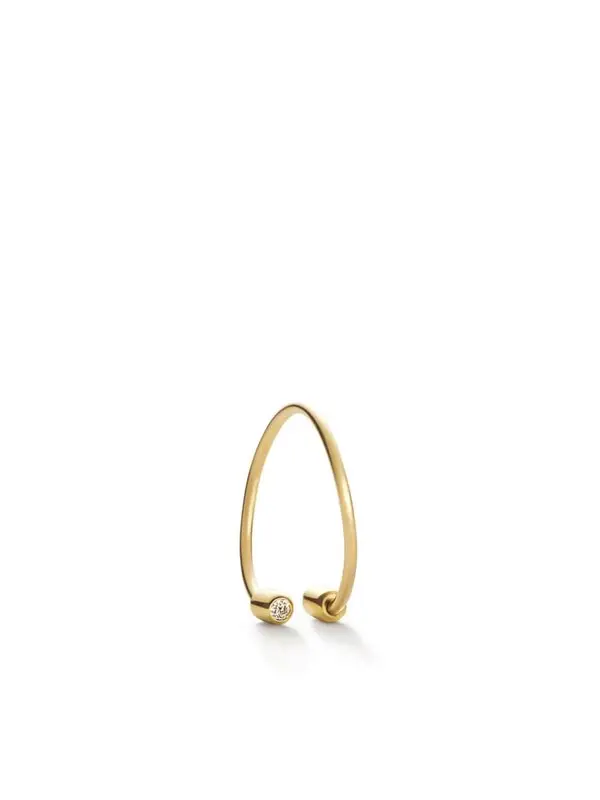 Shihara 18kt Yellow Twist Round 01 Earring - Gold