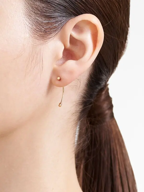 Shihara 18kt Yellow Twist Curl Earring