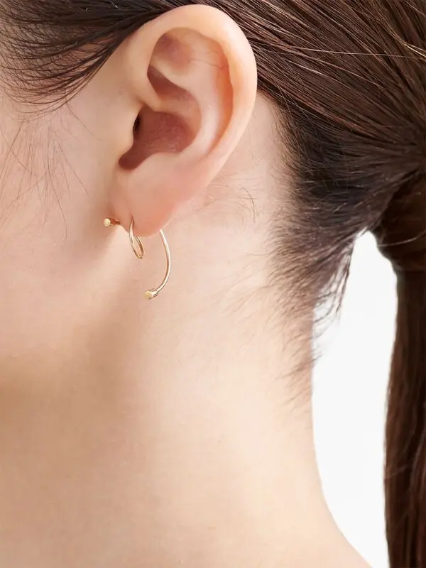 Shihara 18kt Yellow Twist Curl 02 Single Earring