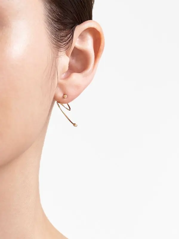 Shihara 18kt Yellow Twist Curl Single Earring